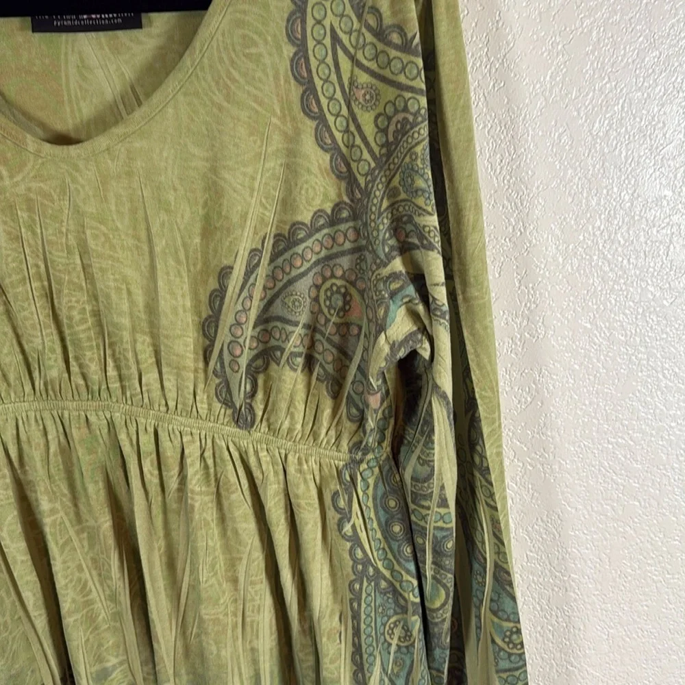 The Pyramid Collection | Dresses | Pyramid Collection Green Babydoll ...
